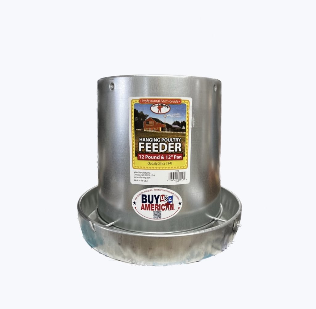 Little Giant Galvanized Poultry Feeder 12Ib - Hawthorne Country Store
