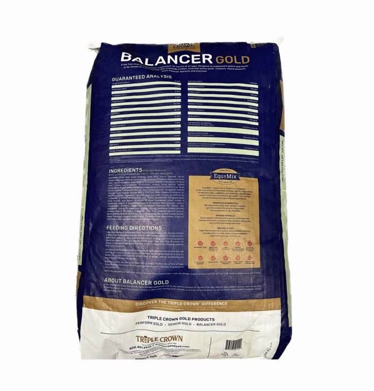 TRIPLE CROWN BALANCER GOLD 50 lb. - Hawthorne Country Store