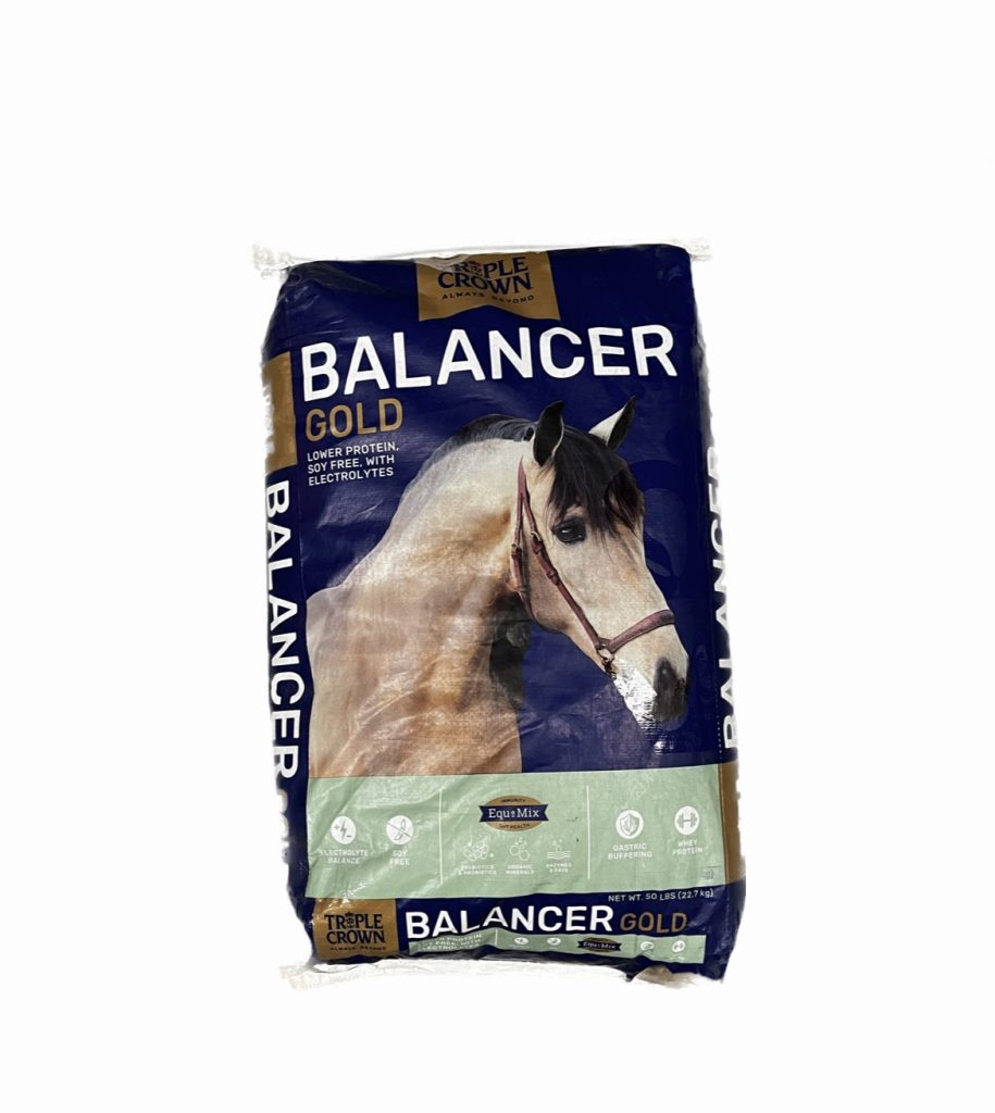 TRIPLE CROWN BALANCER GOLD 50 lb. - Hawthorne Country Store